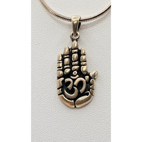 Unknown | Jewelry | 925 Silver Hamsa Hand Amulet Pendant Divine ...